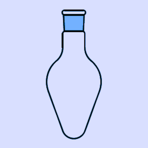 PEAR SHAPED FLASK (With Single Neck), ASTM SIZE - Laboratory Glassware ...