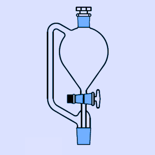 PRESSURE EQUILISING FUNNEL, PEAR SHAPE (With Glass Stopcock ...