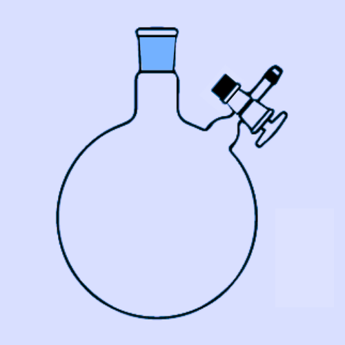 ROUND BOTTOM FLASK (With Side Arm Glass Stopcock), ASTM SIZE ...